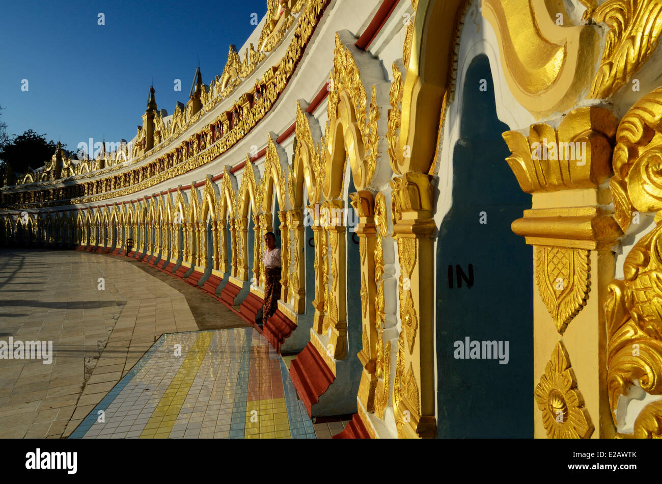 Myanmar (Burma), Sagaing Division, old city of Sagaing, the Paya Umin ...