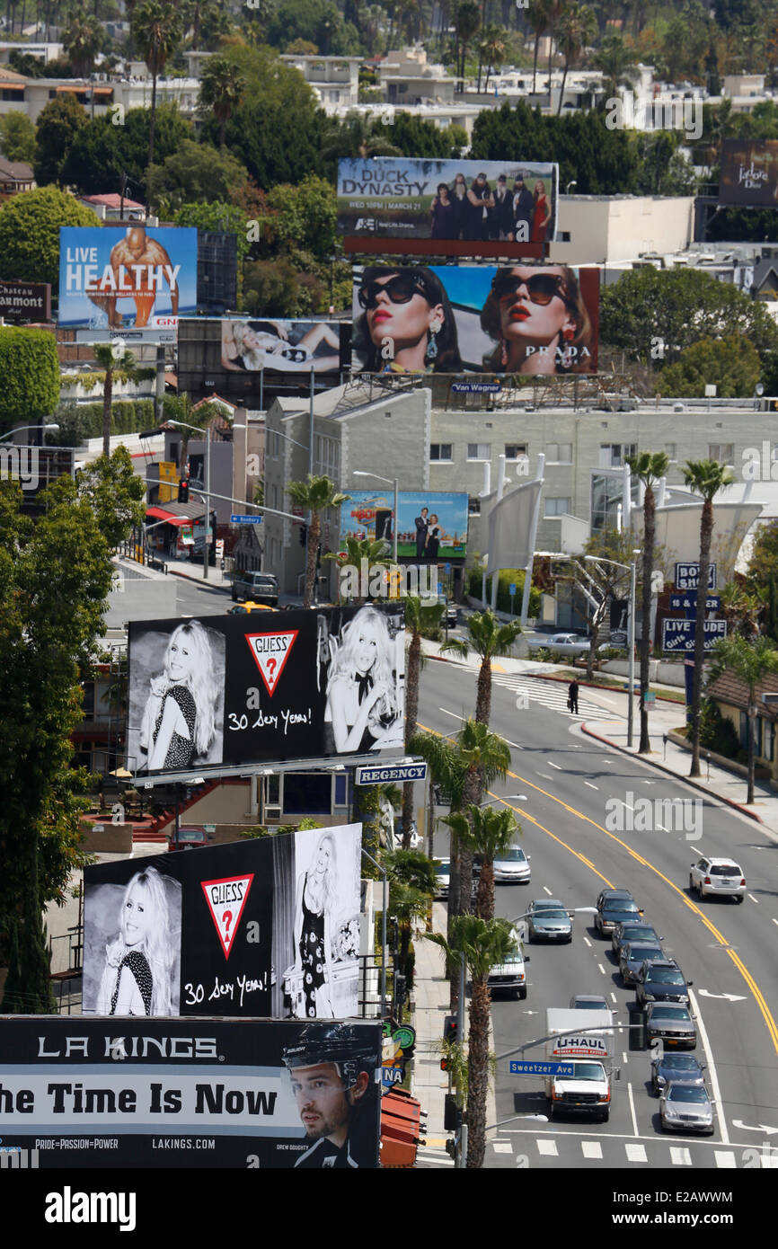 United States, California, Los Angeles, West Hollywood, Sunset ...