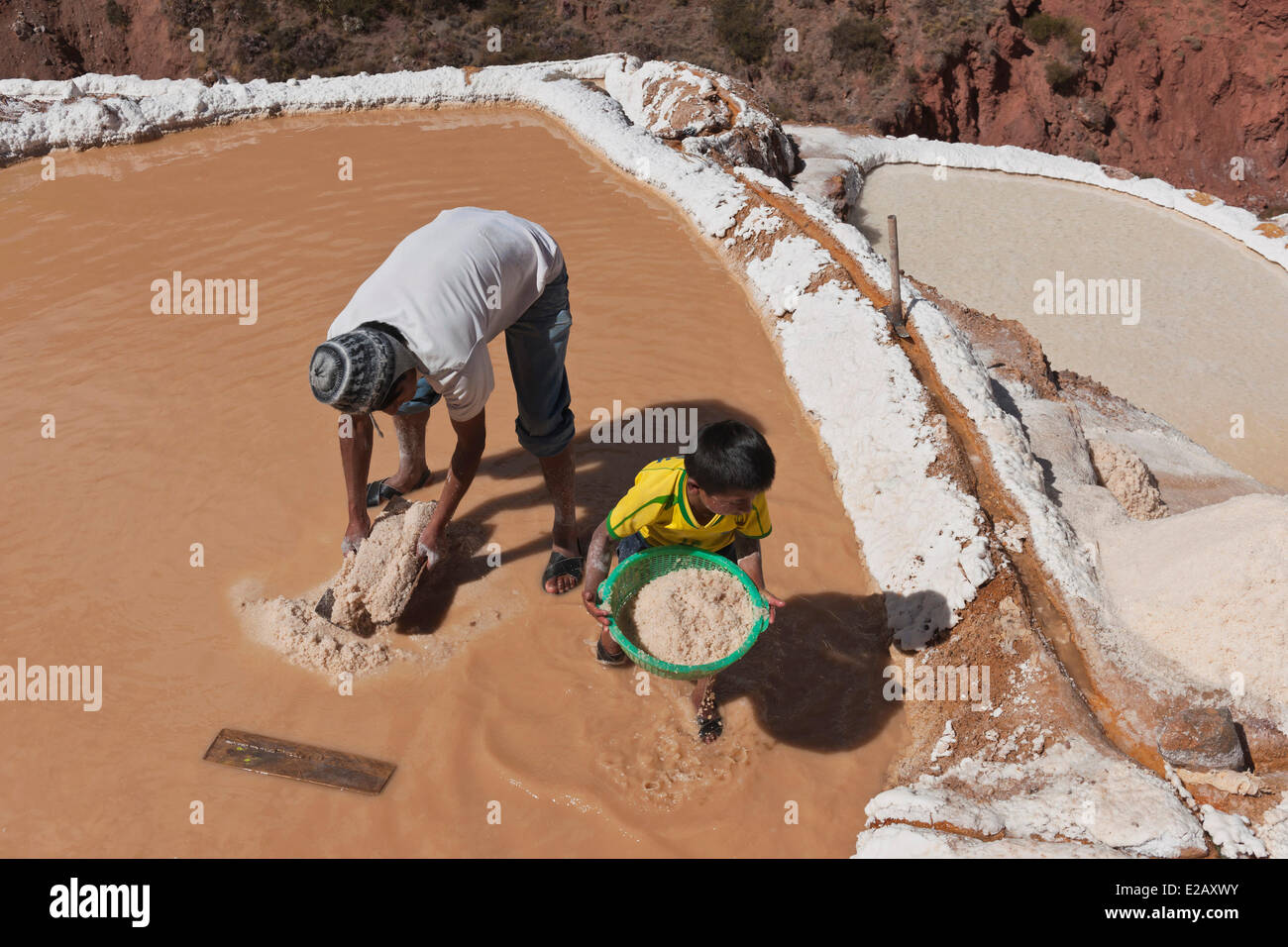 Peru, Cuzco Province, Incas sacred valley, Maras salt marshes in ...