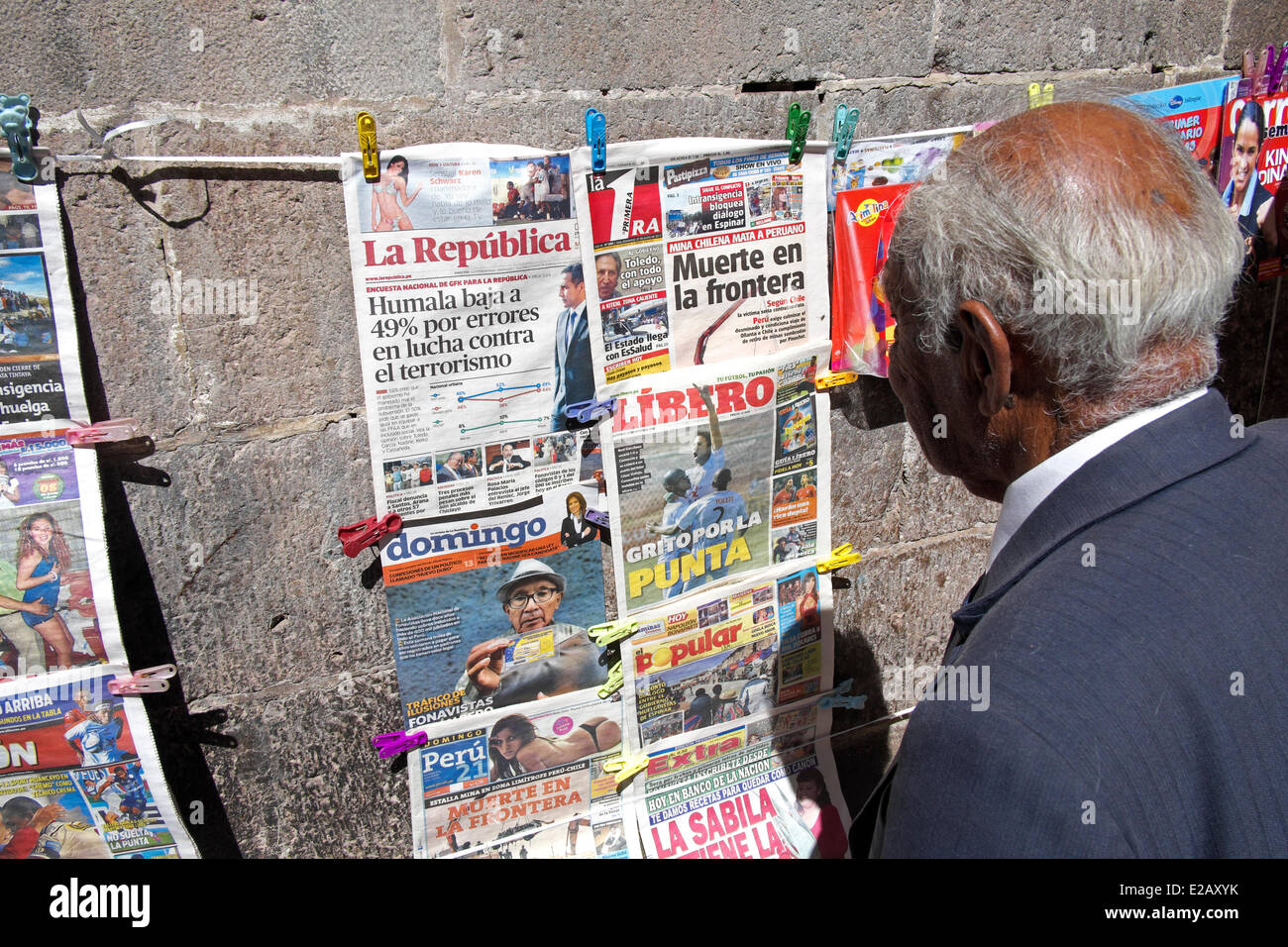 Peruvian newspaper hi-res stock photography and images - Alamy