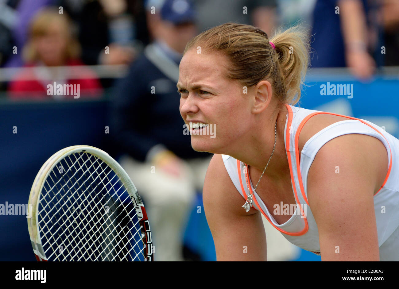 Anna-Lena Groenefeld (Germany) playing at Devonshire Park, Eastbourne ...