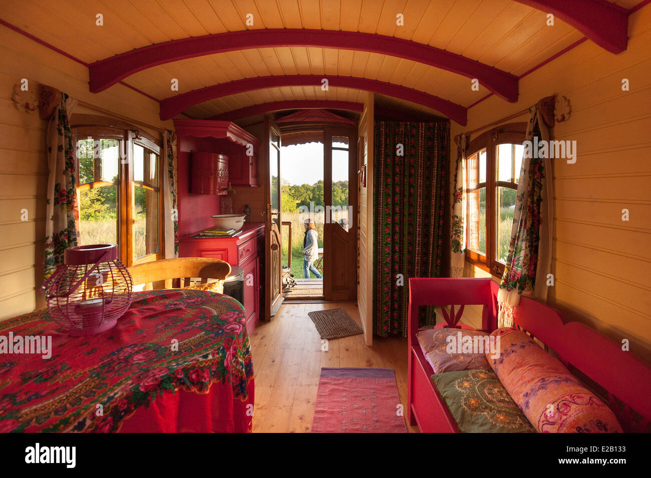 Gypsy caravan interior hi-res stock photography and images - Alamy