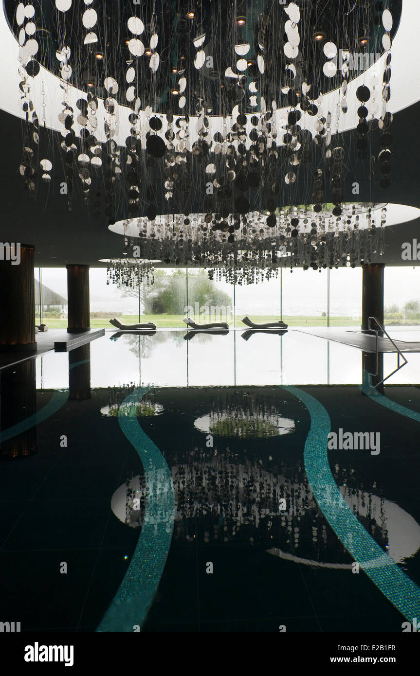 Ireland, County Kerry, Killarney, Hotel Europe, spa pool Stock Photo ...