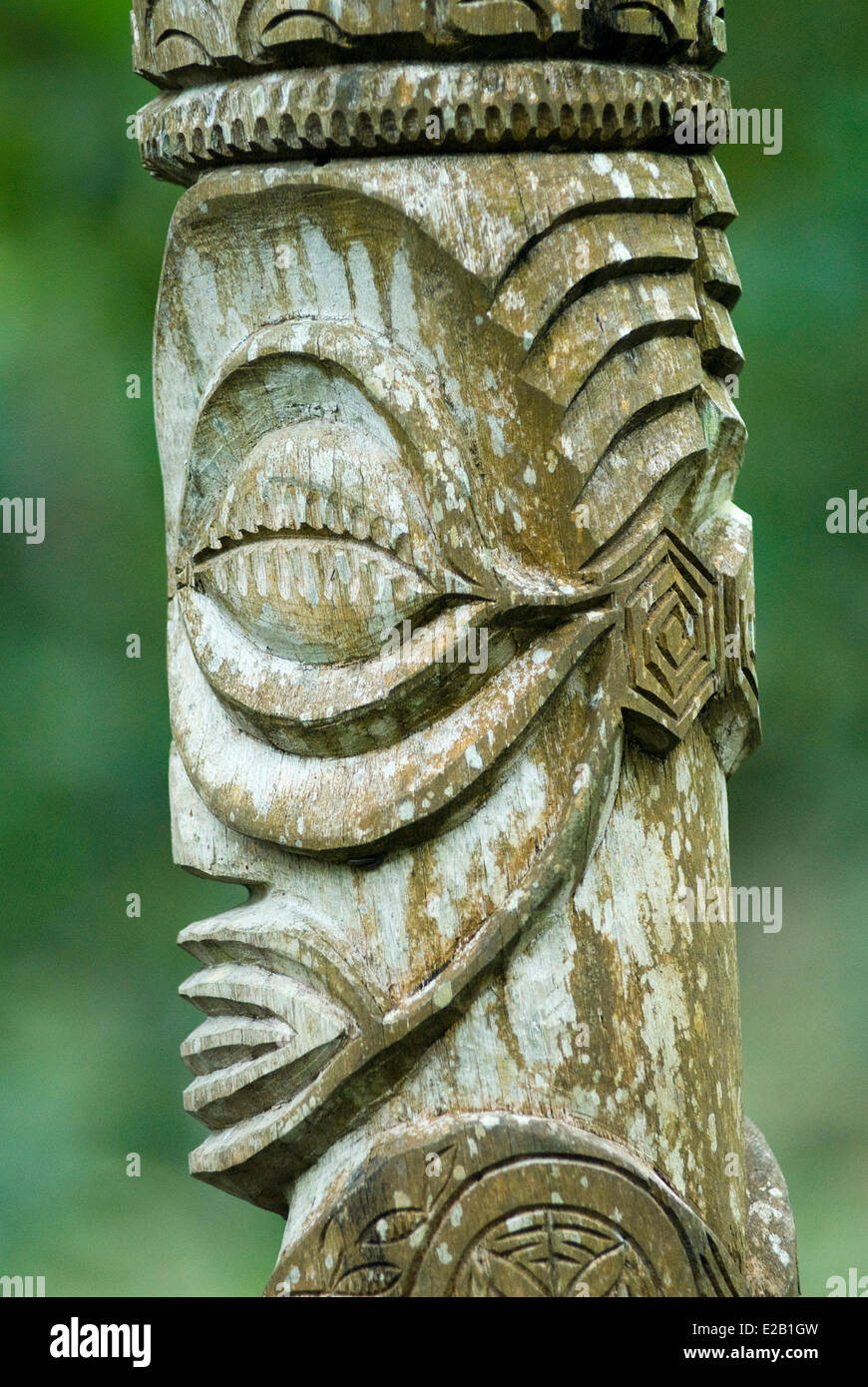 France, French Polynesia, Marquesas islands, Nuku Hiva island, Hatiheu ...