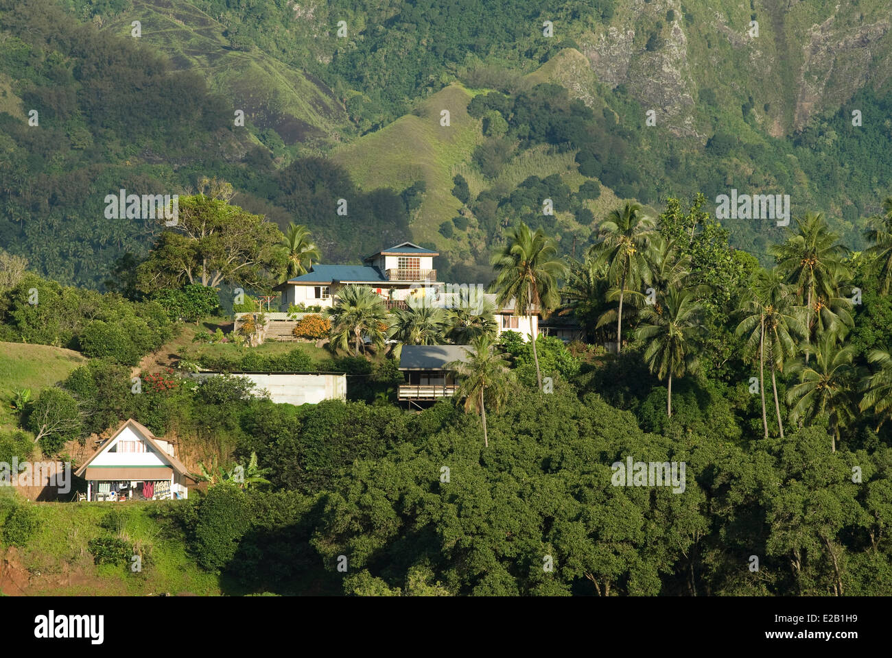 France, French Polynesia, Marquesas islands, Hiva Oa island, Atuona ...