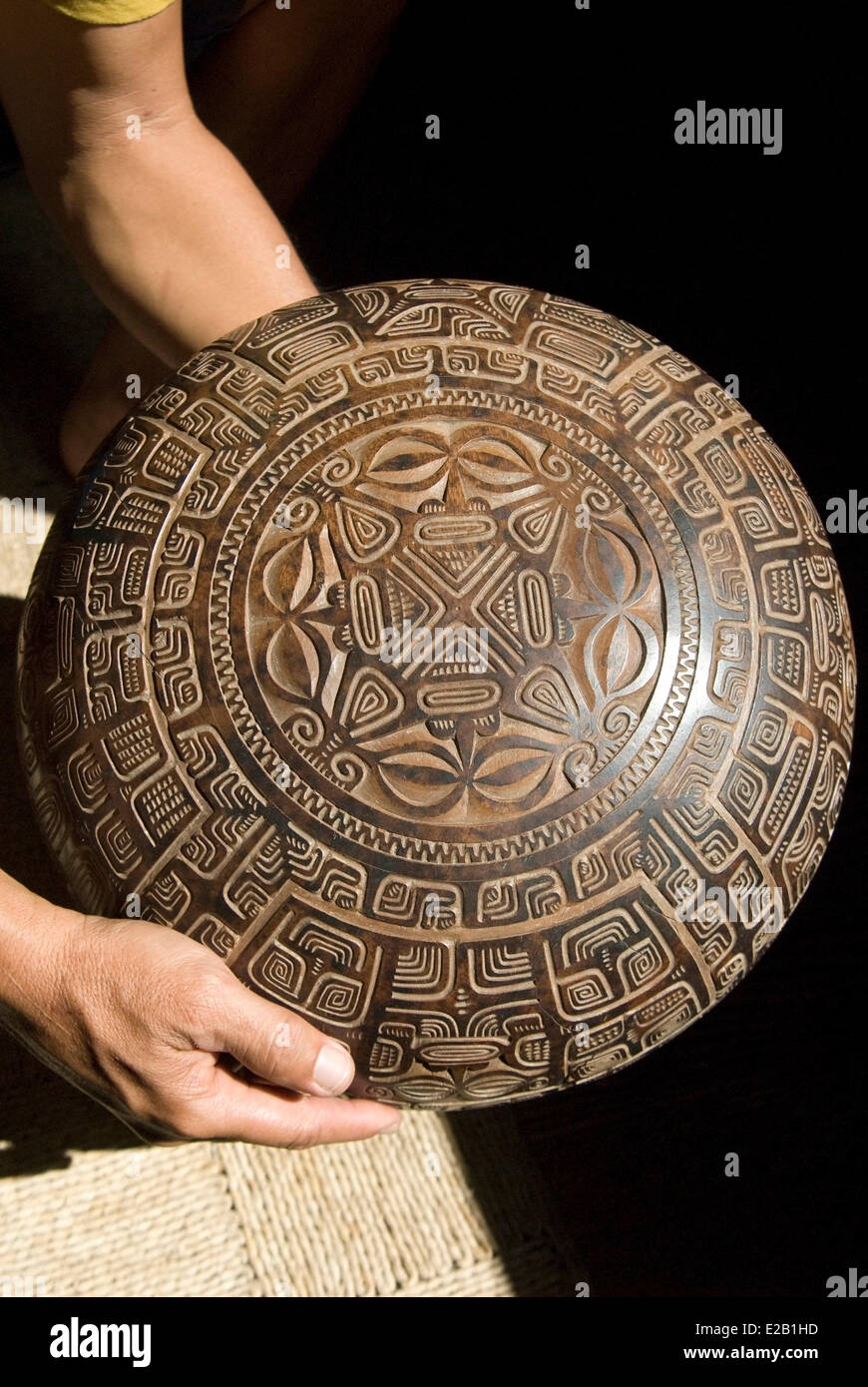 France, French Polynesia, Marquesas islands, Fatu Hiva island, Omoa ...