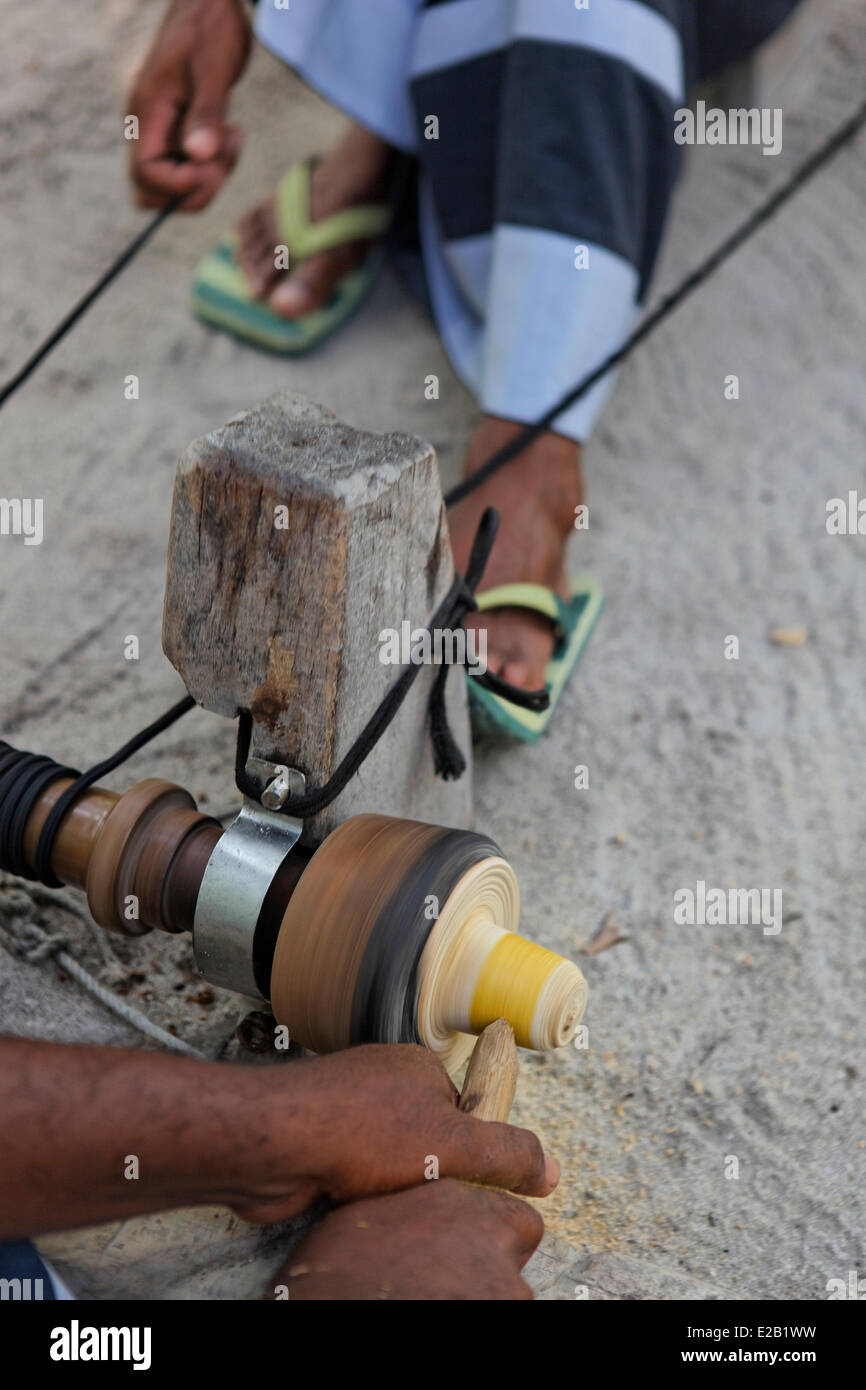 Maldives, crafts, the manufacturing of objects and utensils for the ...