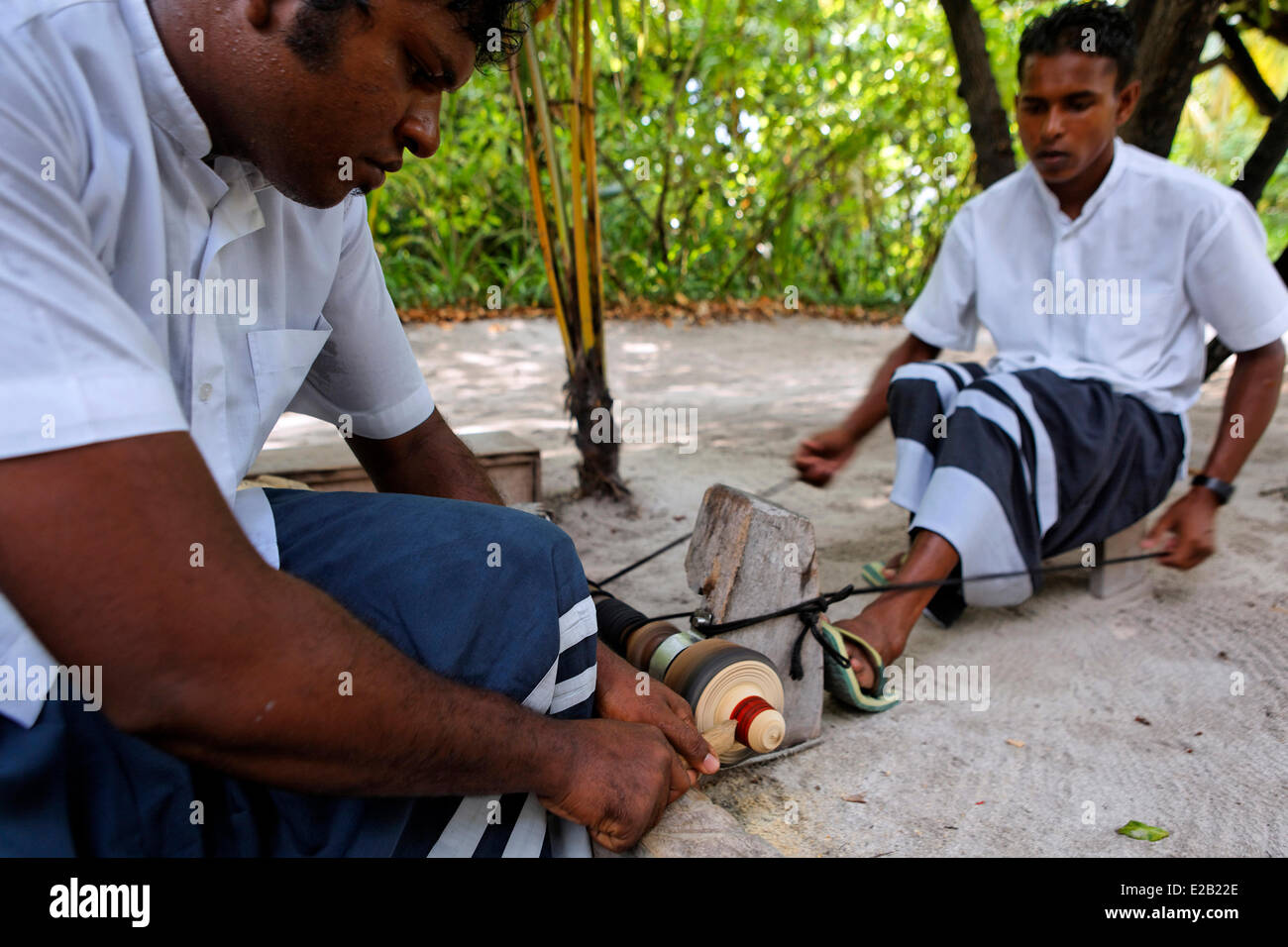 Maldives, crafts, the manufacturing of objects and utensils for the ...