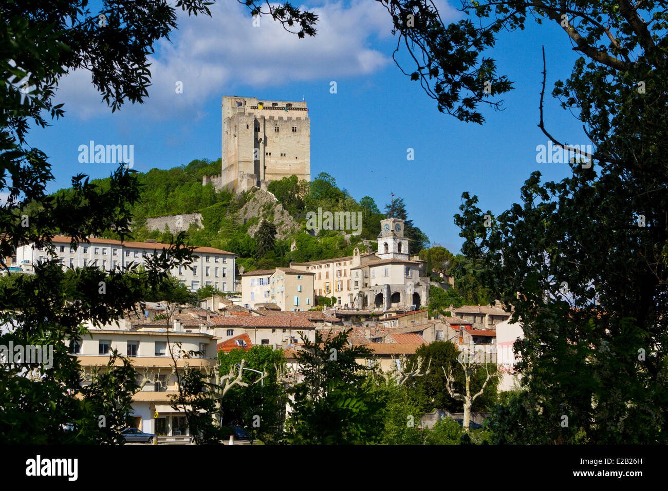 France, Drome, Drome Provencale, Crest, Tower Crest Stock Photo - Alamy
