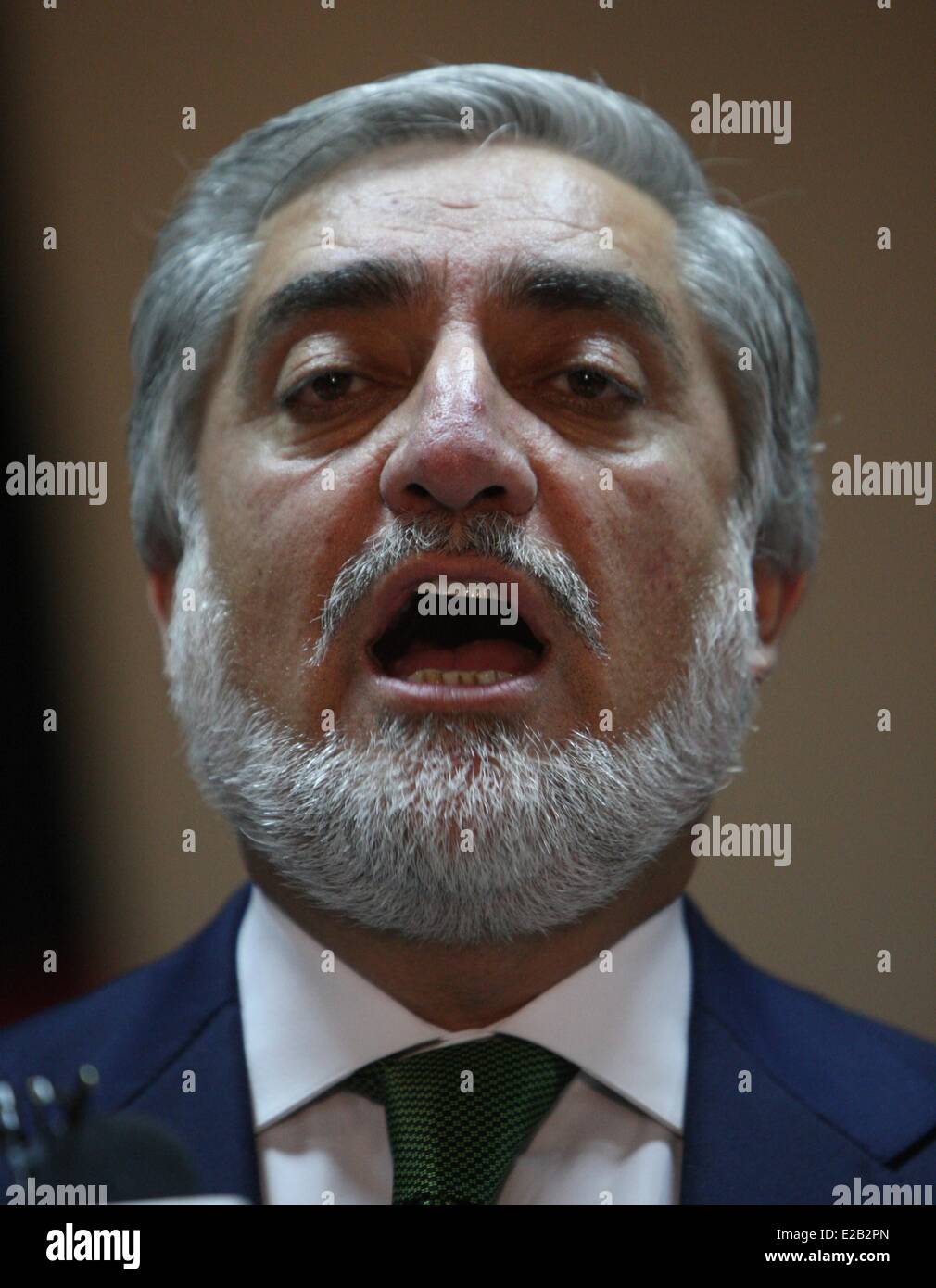 Kabul, Afghanistan. 18th June, 2014. Afghan presidential candidate ...