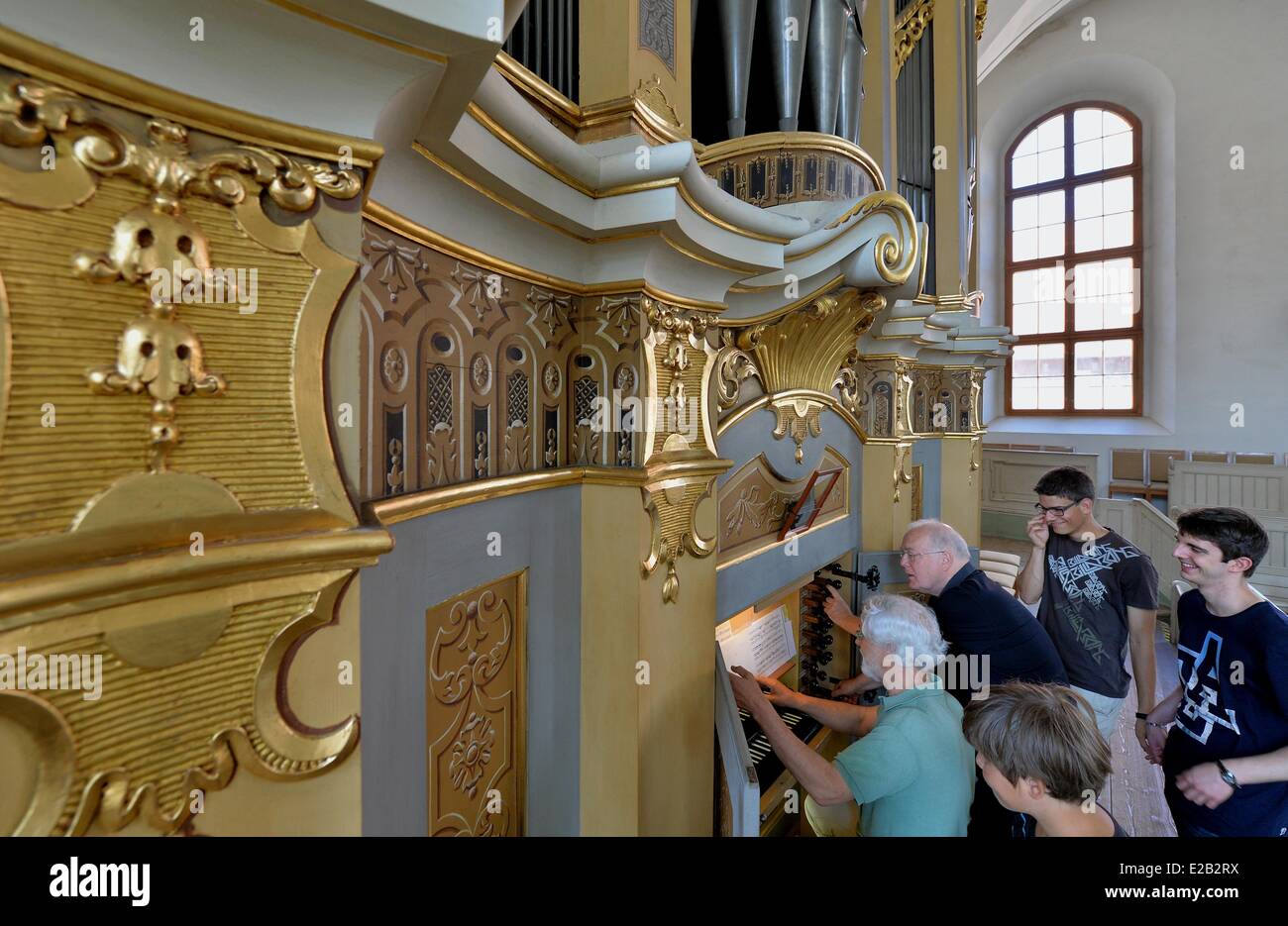 Participants of the Youth organists camp from France and Switzerland ...