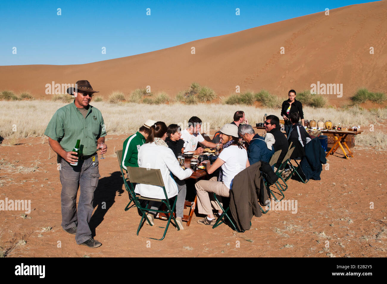 Namibia, Hardap Region, Namib Desert, Kulala Desert Lodge Stock Photo ...