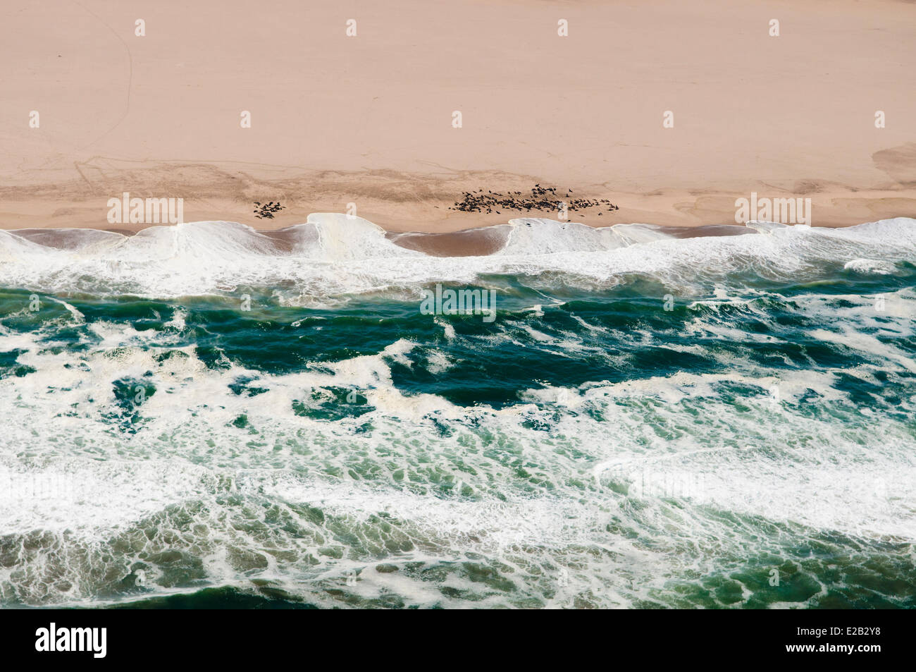 Namibia, Namib Desert, Skeleton Coast (aerial view Stock Photo - Alamy
