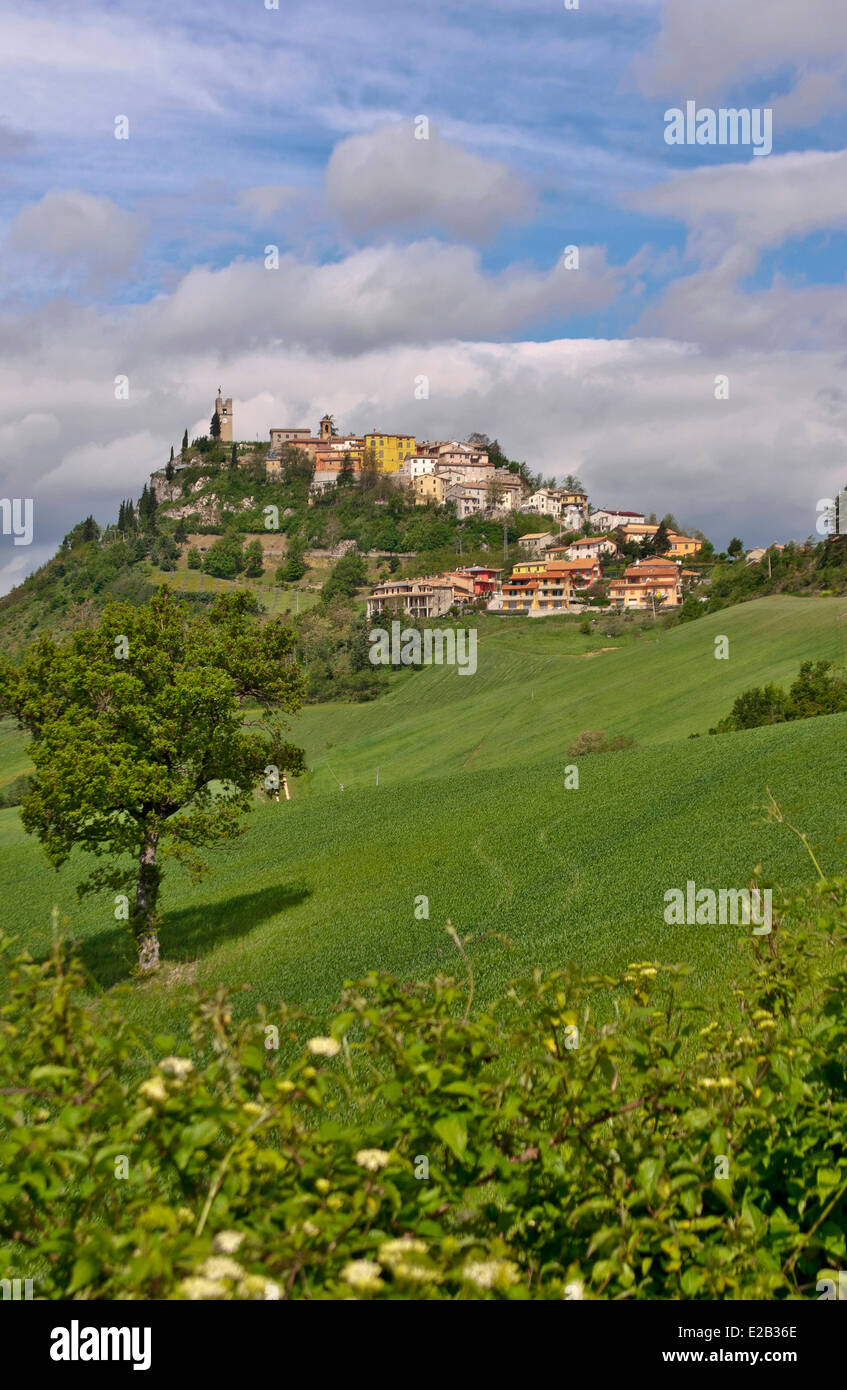 Italy, Marche, medieval village of Peglio Stock Photo - Alamy