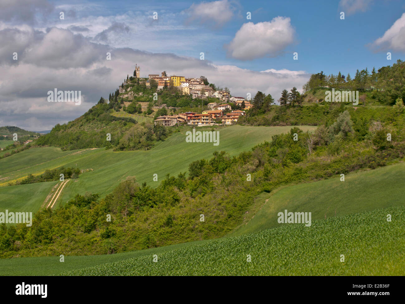 Italy, Marche, medieval village of Peglio Stock Photo - Alamy