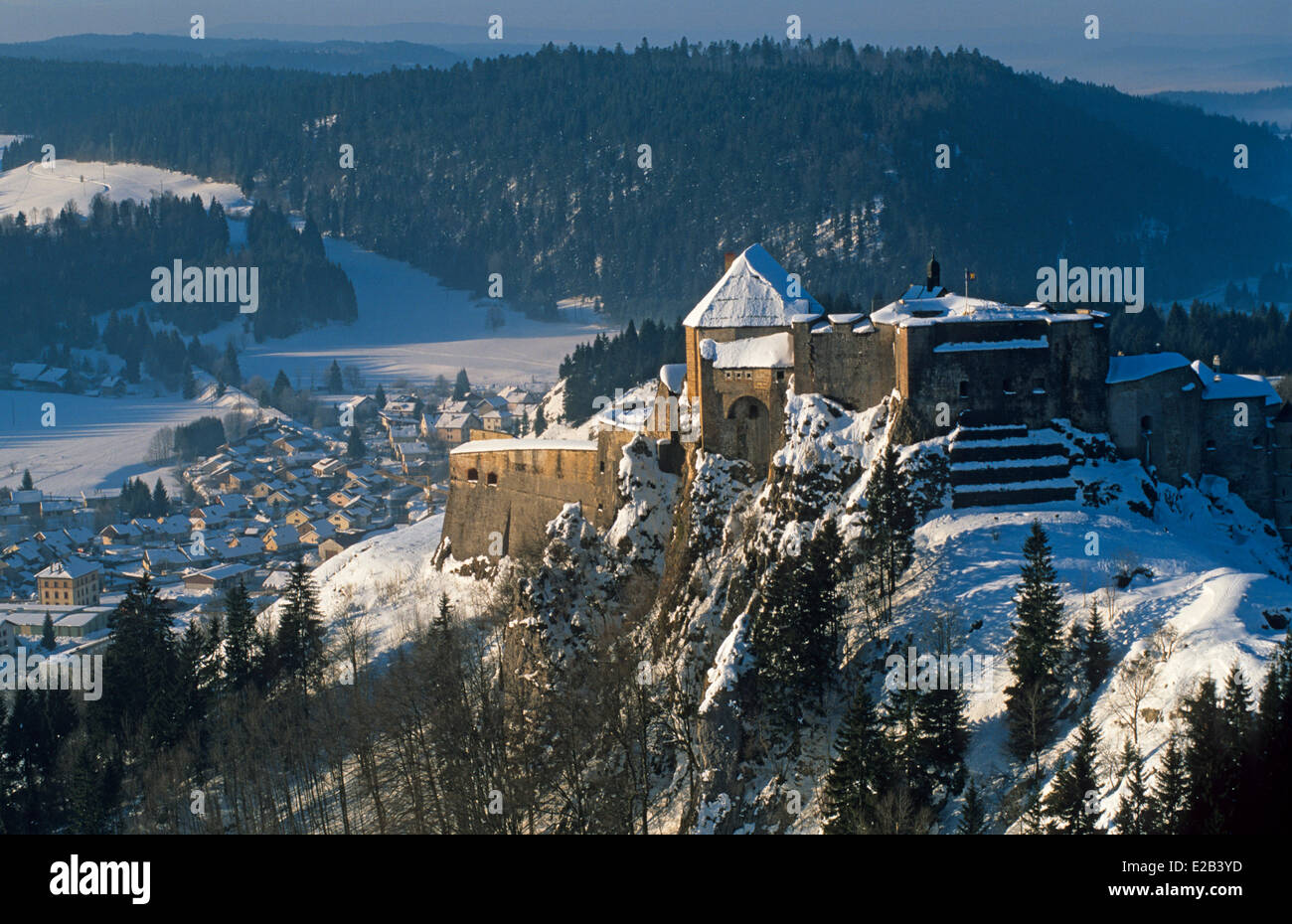 France, Doubs, La Cluse et Mijoux, Fort de Joux, dated 11th century ...