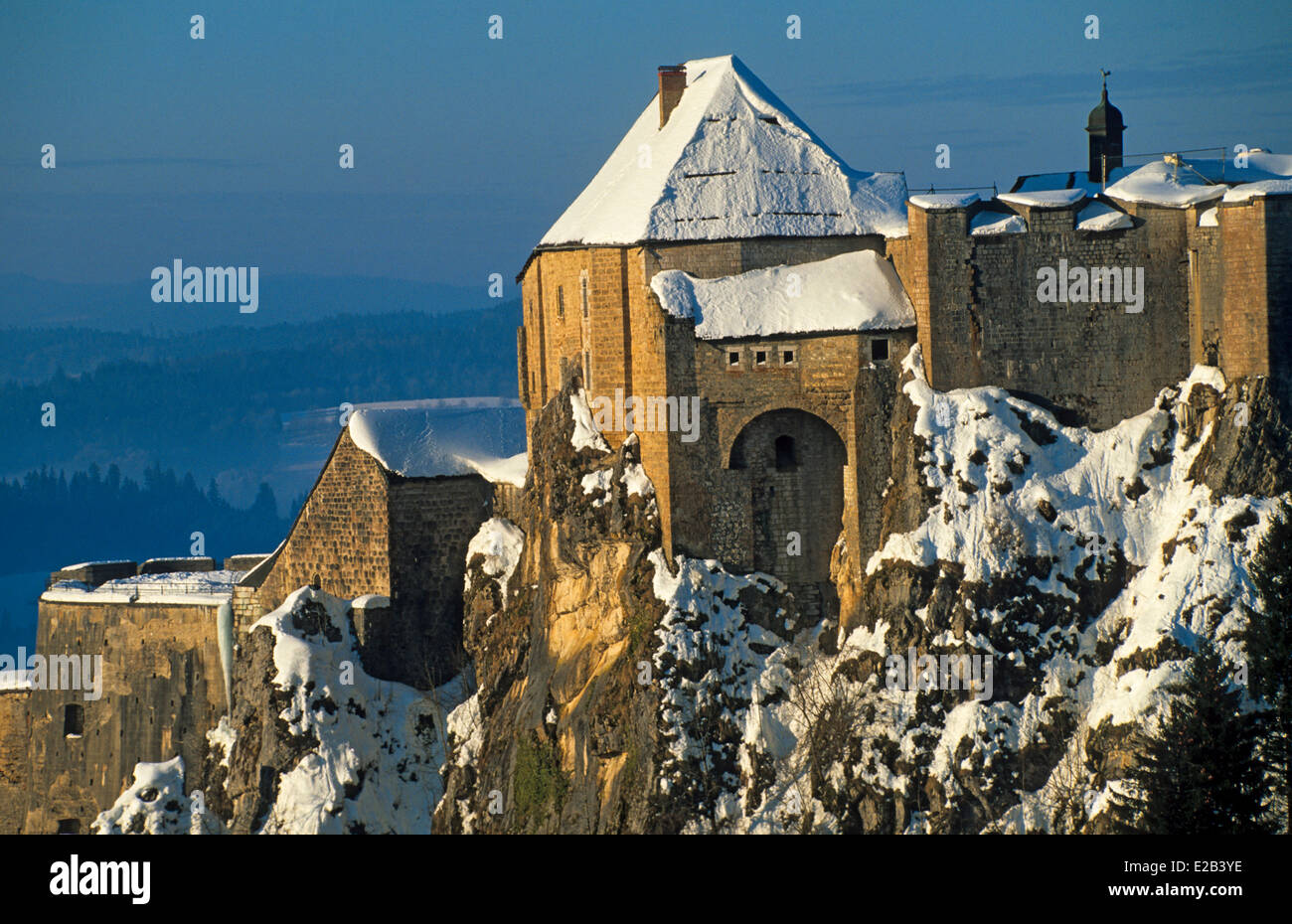 France, Doubs, La Cluse et Mijoux, Fort de Joux, dated 11th century ...