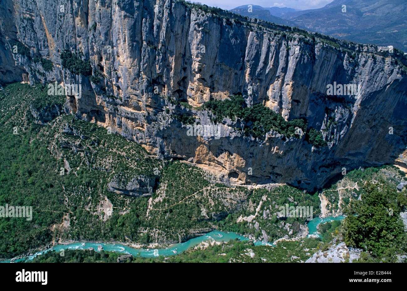 France, Alpes de Hautes Provence, Gorges du Verdon, La Palud sur Stock ...