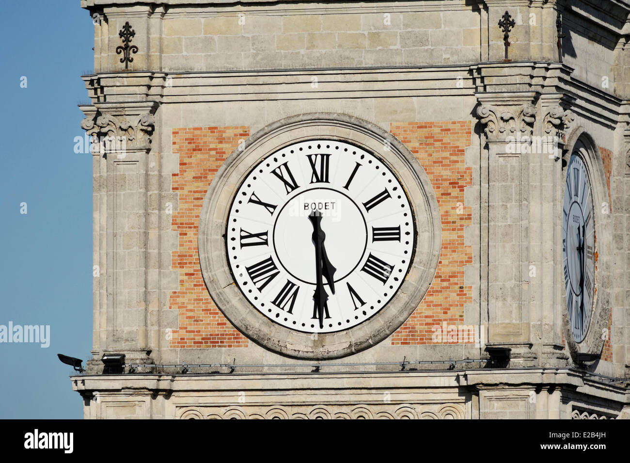 France, Pas de Calais, Lens, clock of St Leger Church Stock Photo - Alamy