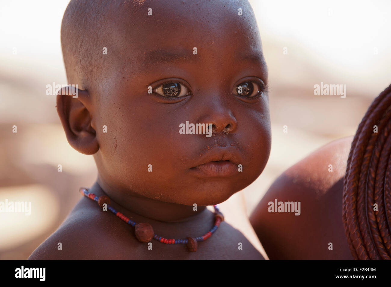 Namibia, Skeleton Coast National Park, Himba baby Stock Photo - Alamy