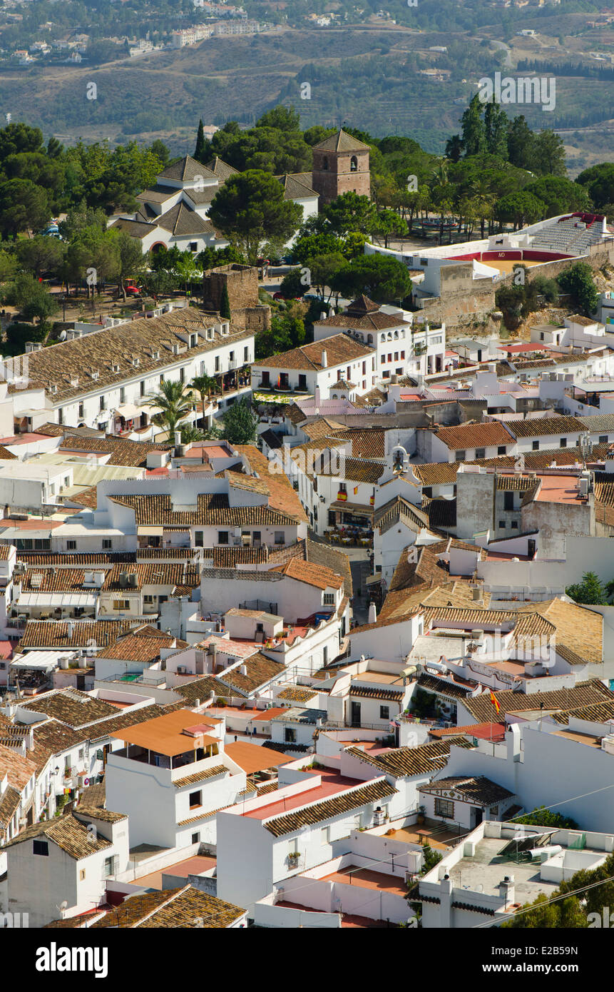 Mijas Pueblo In The Spanish Mountains High Resolution Stock Photography ...