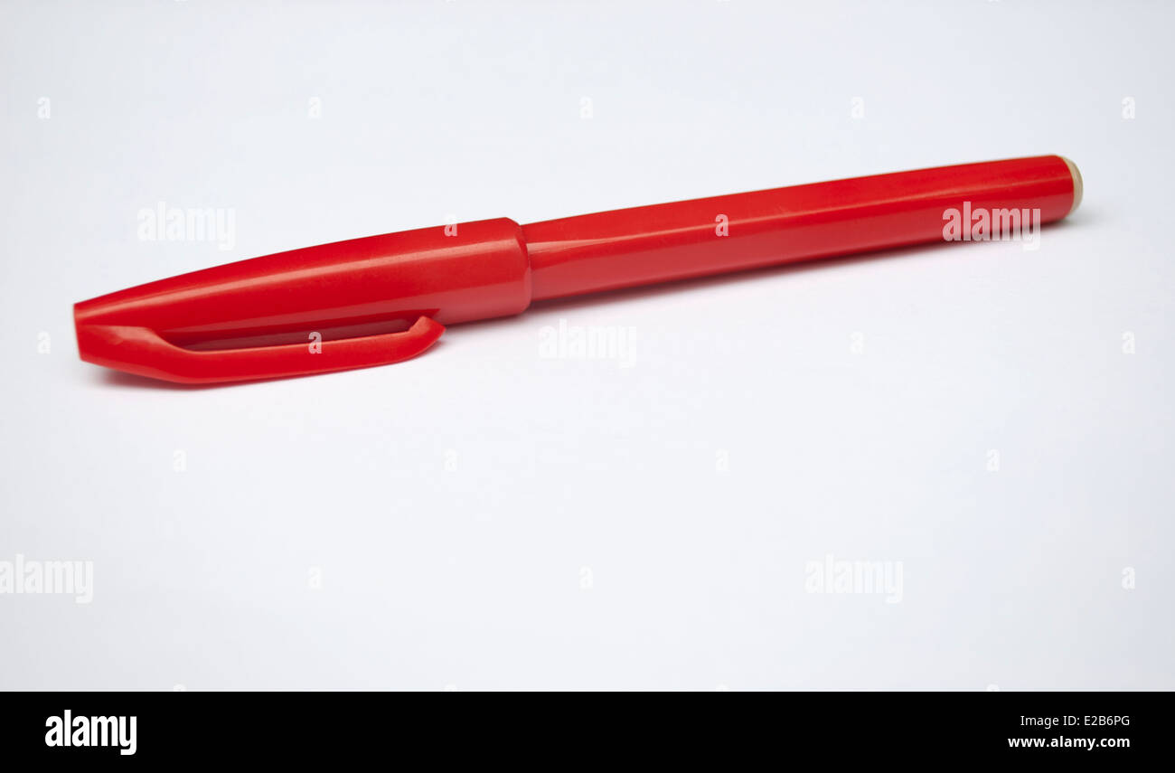 Red pen cutout hi-res stock photography and images - Alamy