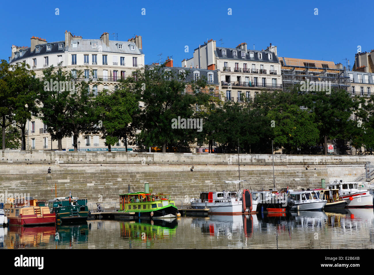 France, Paris, Arsenal harbour in the Bastille district Stock Photo - Alamy
