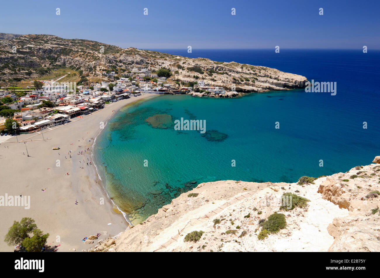 Crete beach matala hi-res stock photography and images - Alamy