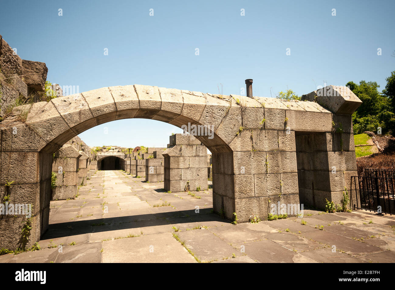 The second floor of the historic Fort Totten Water Battery in Fort ...