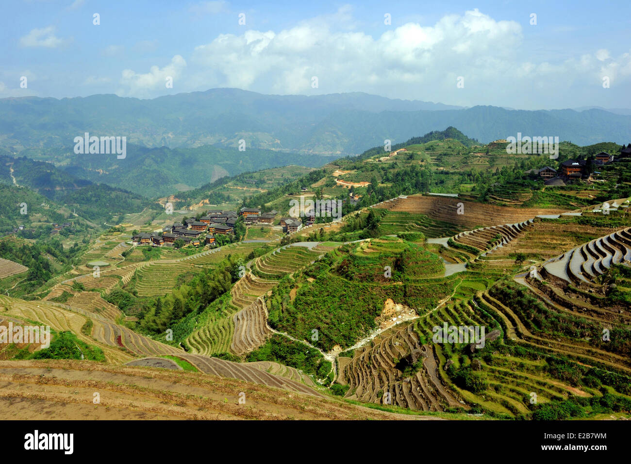 Longji longsheng rice terraces hi-res stock photography and images - Alamy