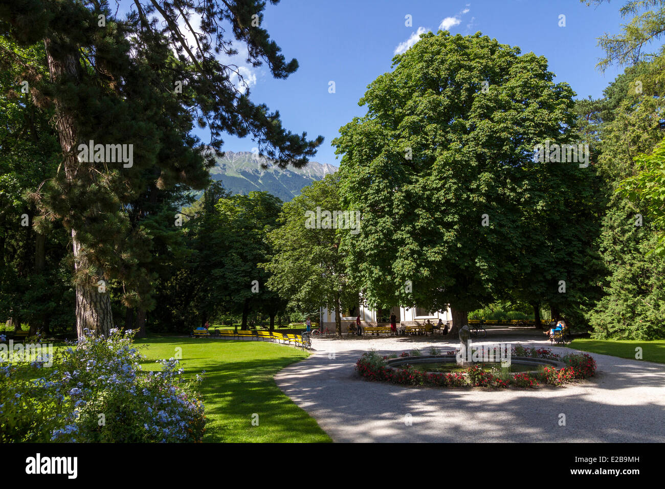 Austria, Tyrol, Innsbruck, garden path Imperial (Hofgarten Stock Photo ...