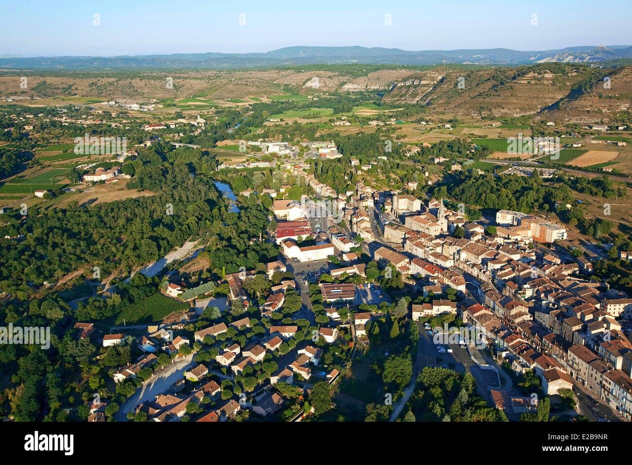 France, Ardeche, Joyeuse (aerial view Stock Photo - Alamy