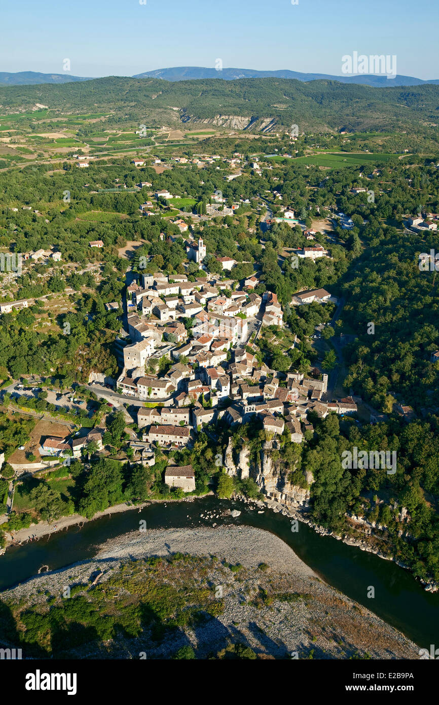 France, Ardeche, Balazuc, labeled The Most Beautiful Villages of France ...