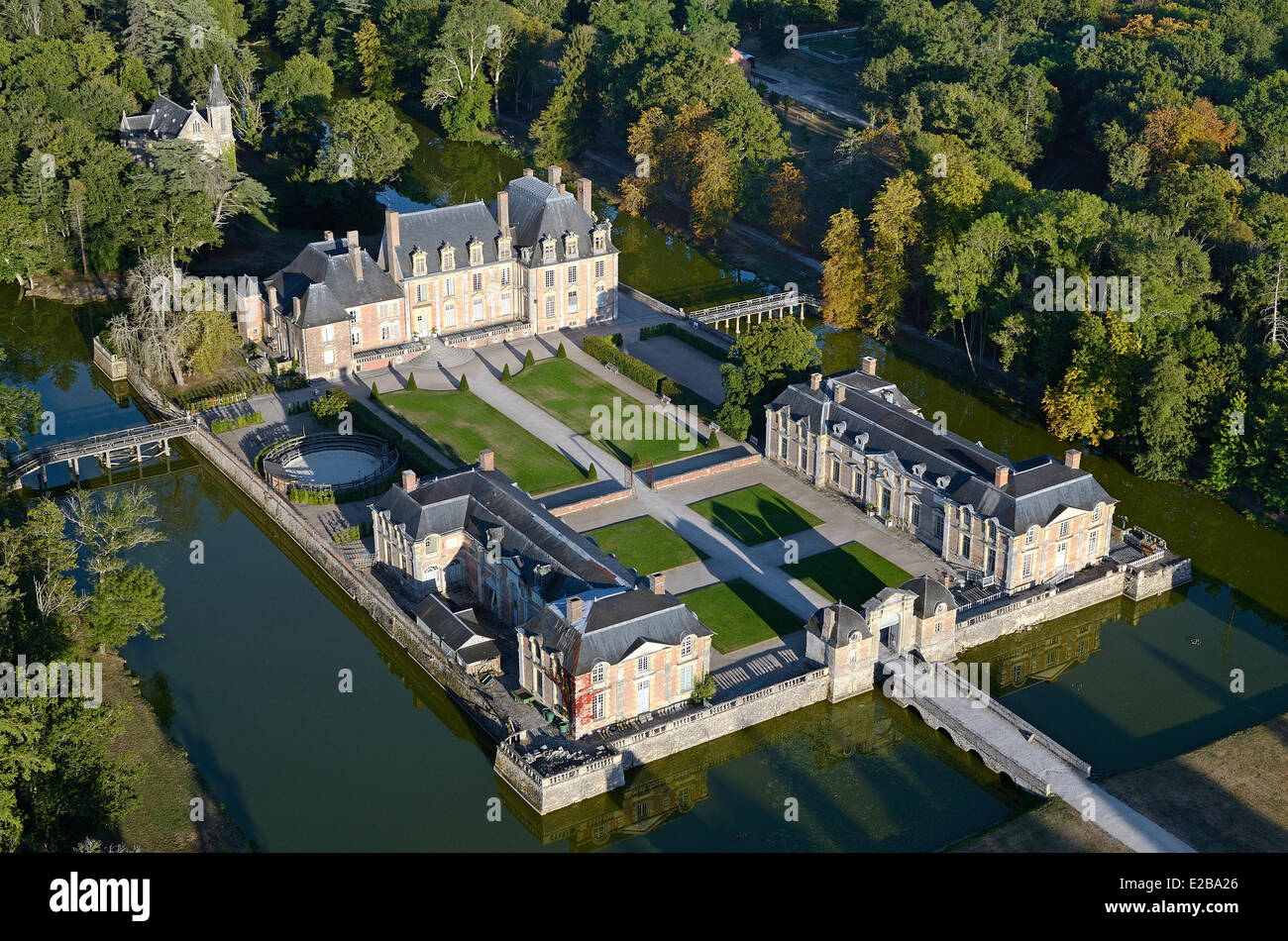 France, Loiret, Sologne Region, Loire Castles, La Ferte Saint Aubin ...
