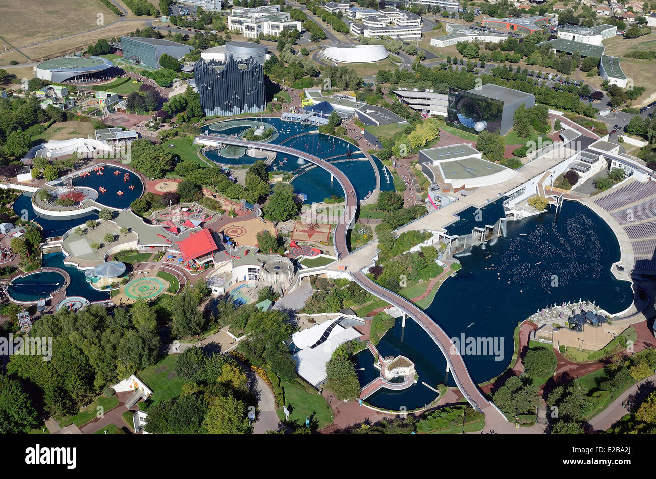 France, Vienne, Poitiers, Futuroscope theme park by architect Denis ...