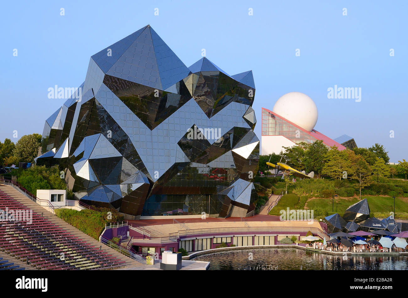 France, Vienne, Poitiers, Futuroscope theme park by architect Denis ...