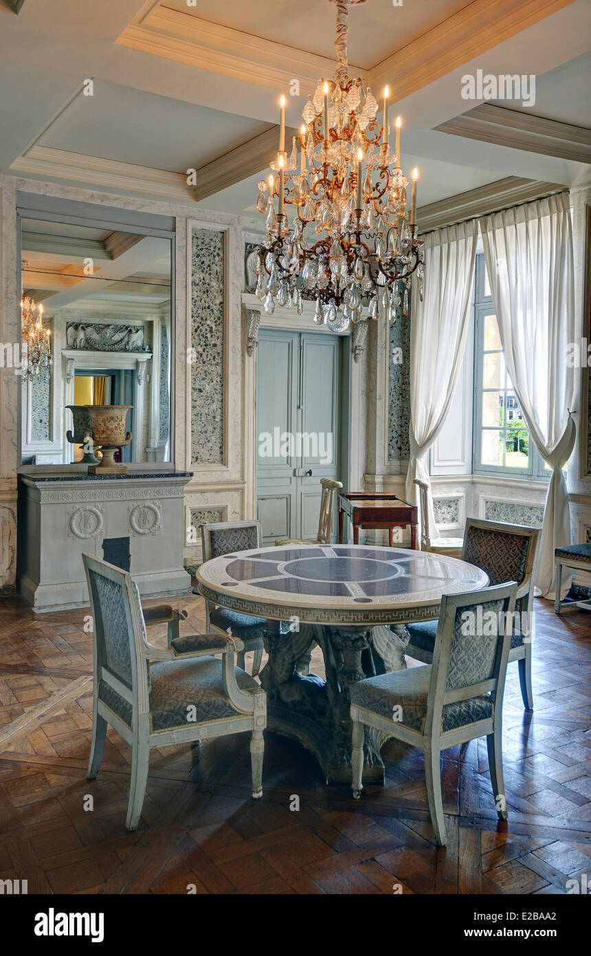 France, Yvelines, Maisons Laffitte, castle of Maisons, the Stucco room ...