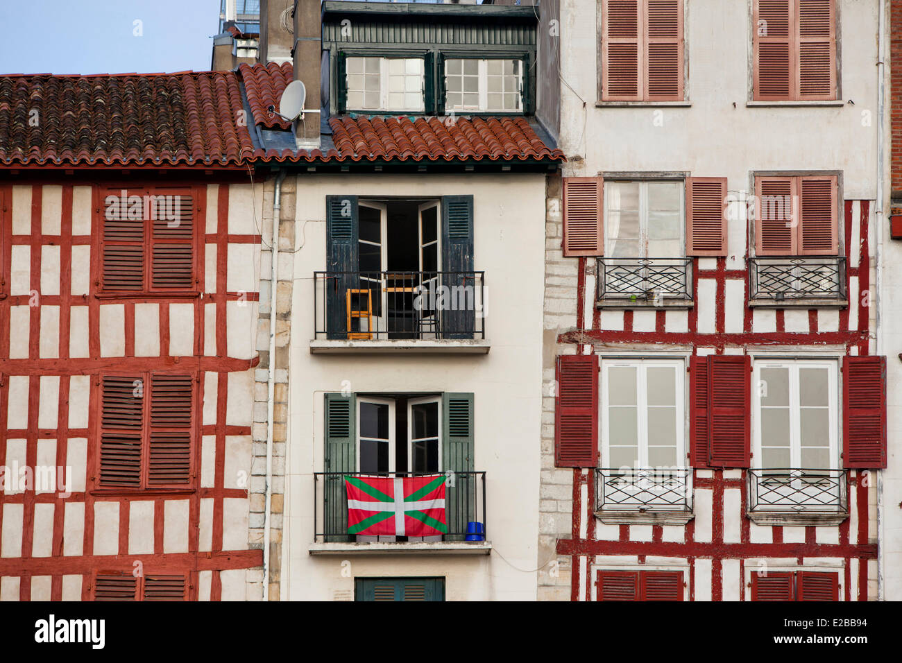 France, Pyrenees Atlantiques, Bayonne, along the Nive river Stock Photo ...