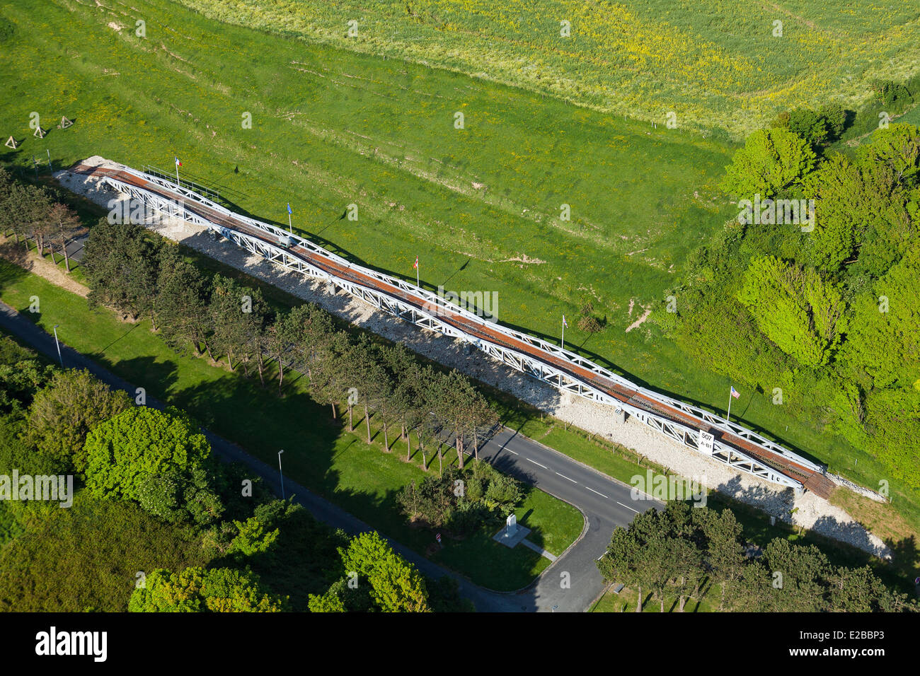 France, Calvados, Vierville sur Mer, Mulberry Bridge, element of the ...