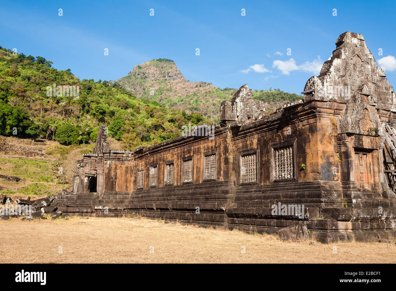 Laos, Champasak Province, Champasak, Khmer temples site of Vat Phou ...