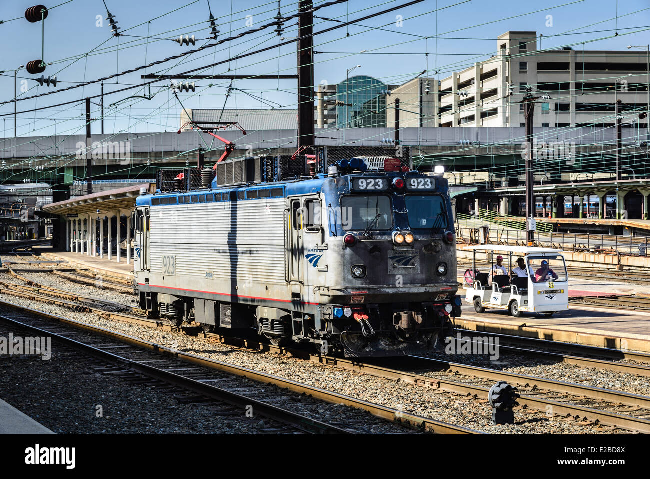Amtrak AEM-7 Locomotive No 923, Union Station, Washington, DC Stock ...