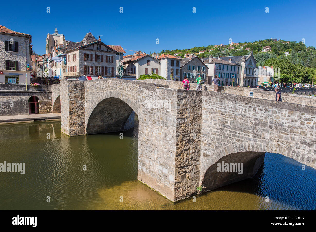 France, Aveyron, Villefranche de Rouergue, a stop on el Camino de ...