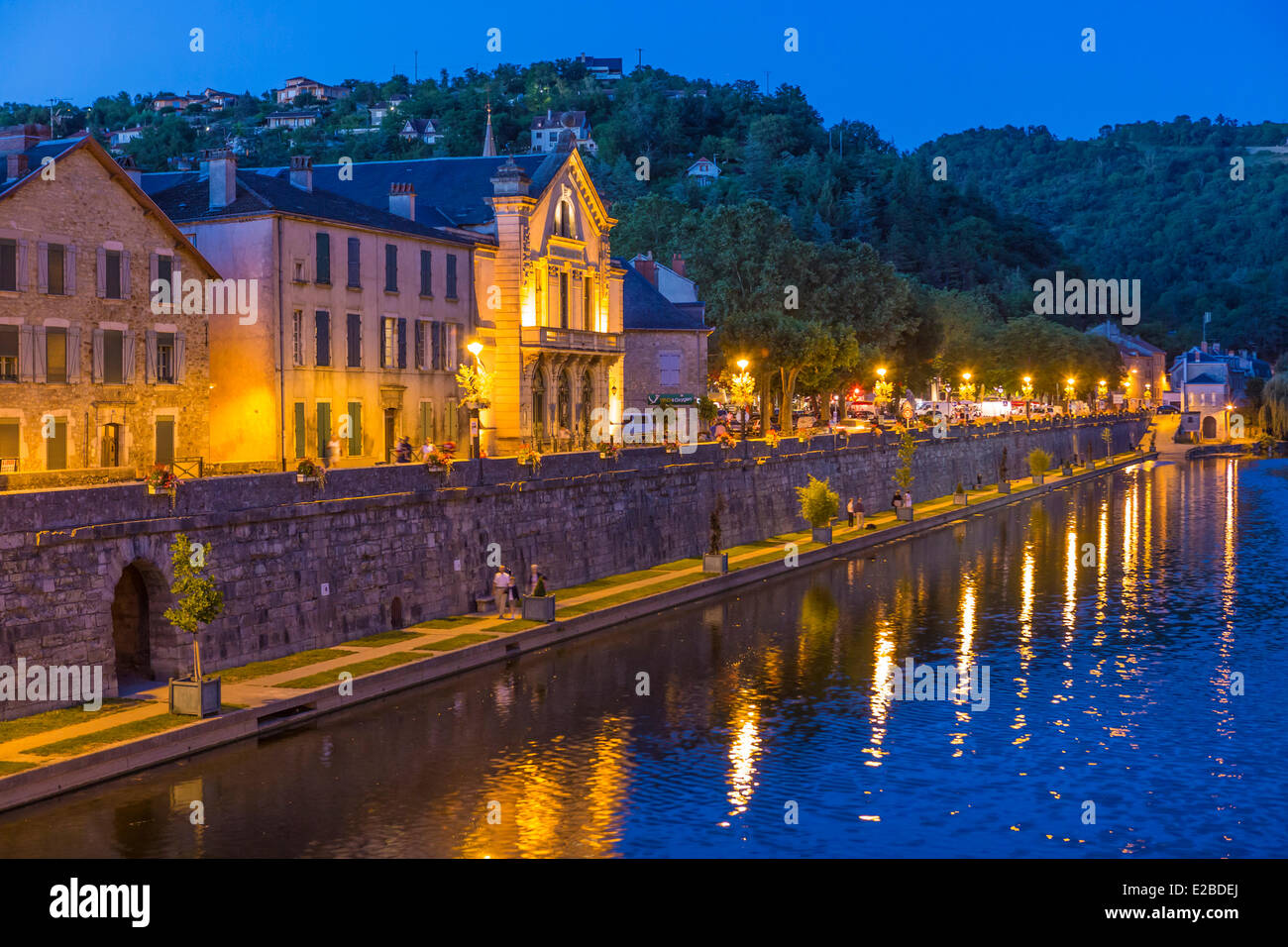 France, Aveyron, Villefranche de Rouergue, a stop on el Camino de ...