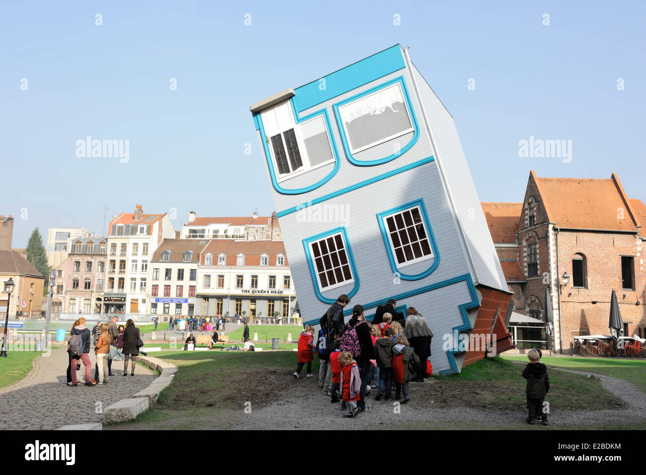 France, Nord , Lille, Lille 3000 Fantastic, House Fell from the Sky ...