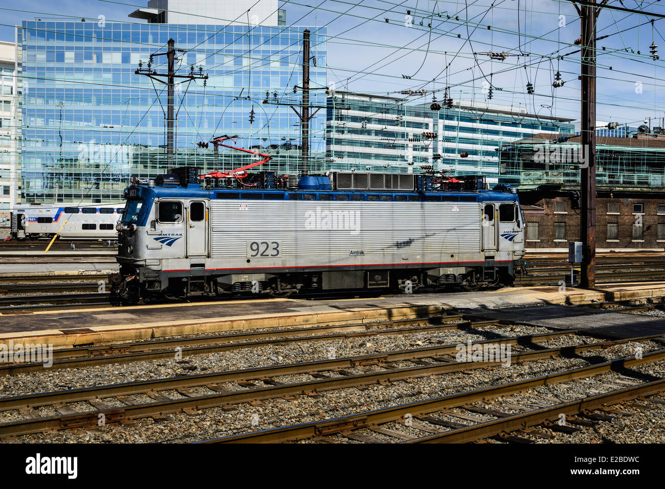 Amtrak AEM-7 Locomotive No 923, Union Station, Washington, DC Stock ...