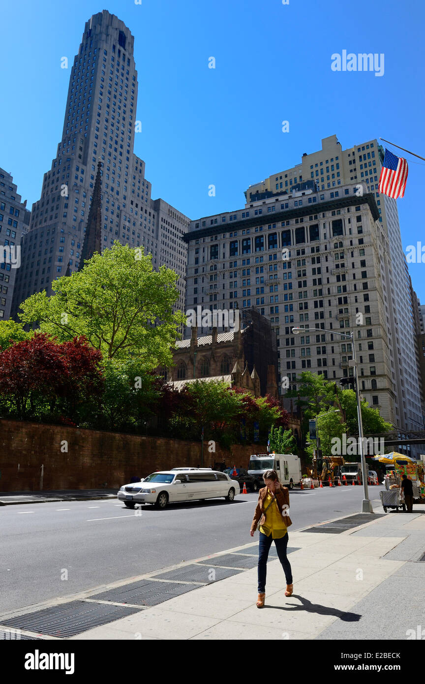 United States, New York City, Manhattan, Financial District, buildings ...