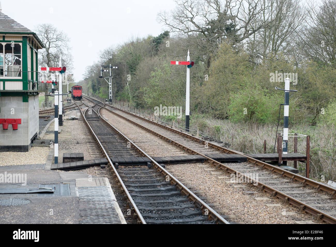 Signal Box at Holt Station, North Norfolk Railway Stock Photo - Alamy
