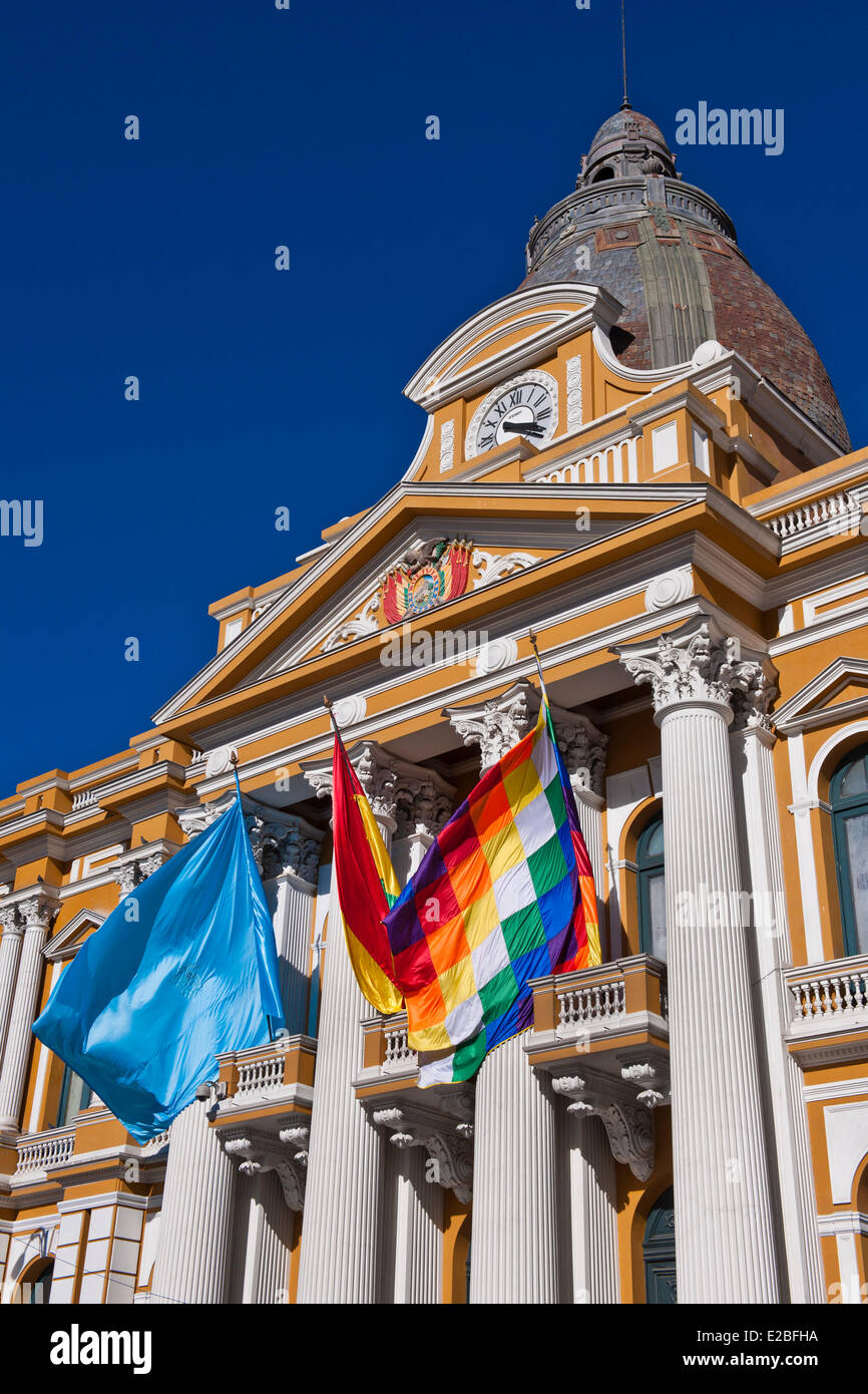 Bolivia, La Paz Department, La Paz, Plaza Murillo, Palacio Legislativo ...