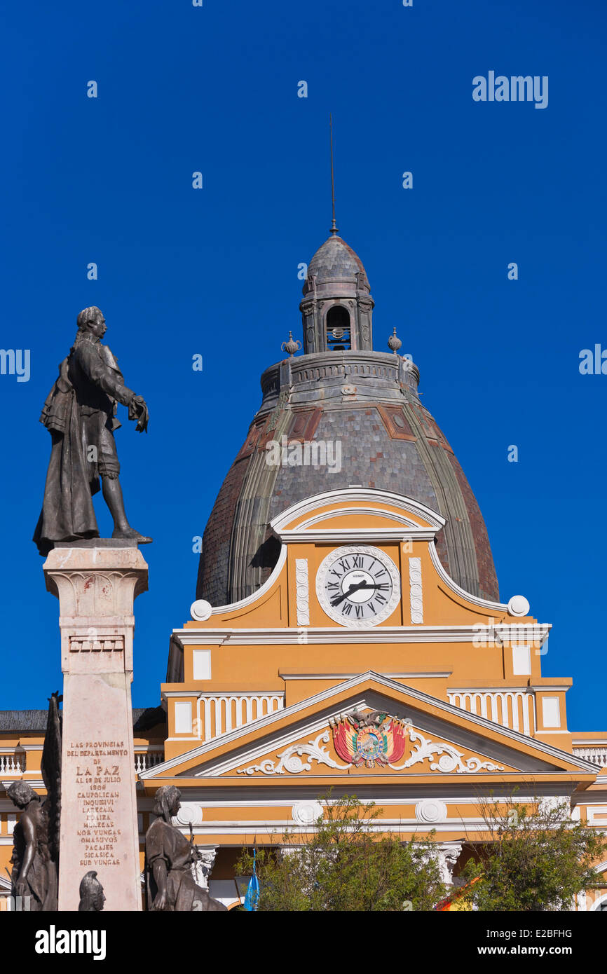 Bolivia, La Paz Department, La Paz, Plaza Murillo, Palacio Legislativo ...