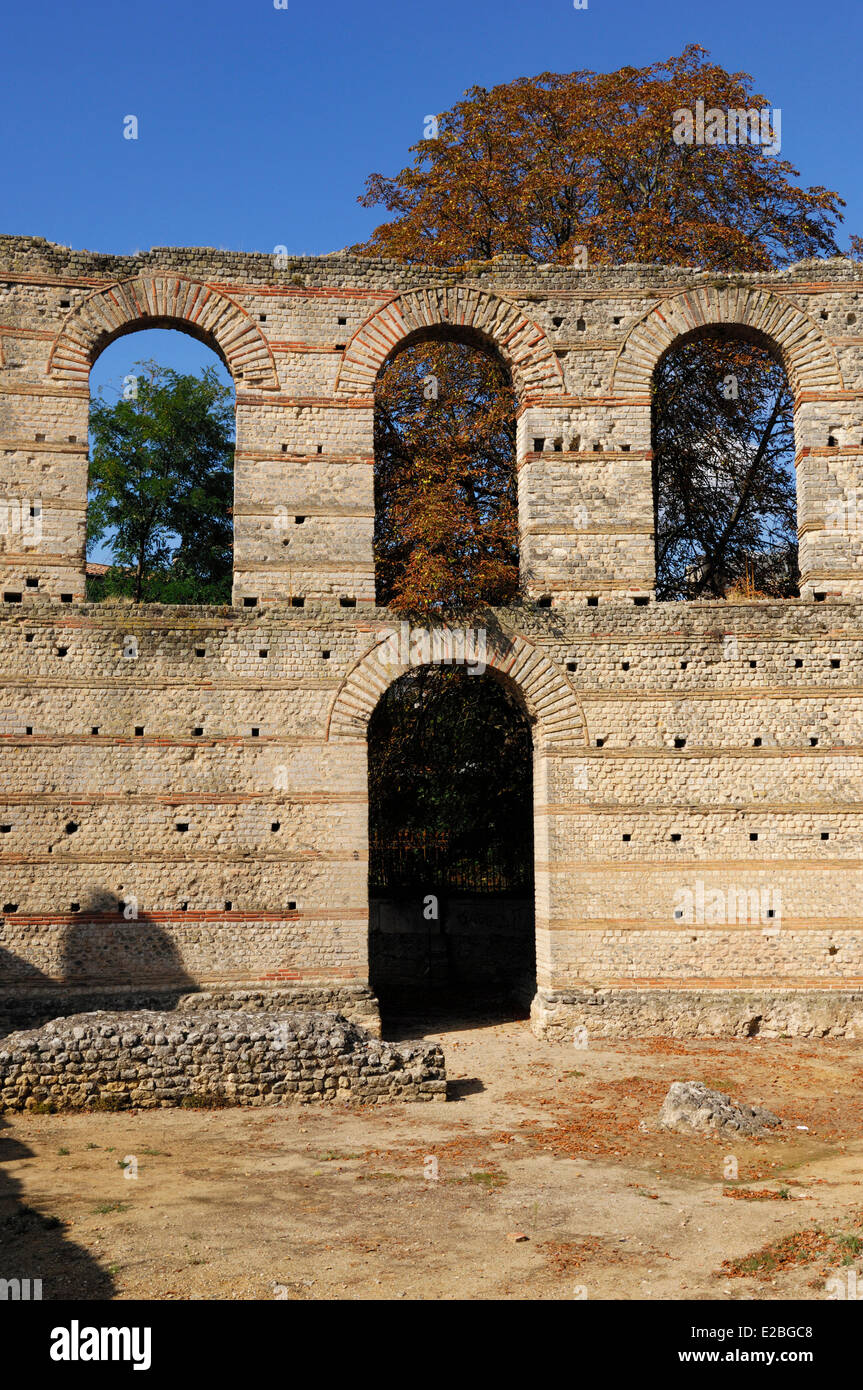 France, Gironde, Bordeaux, Gallien palace, amphitheater of Bordeaux ...